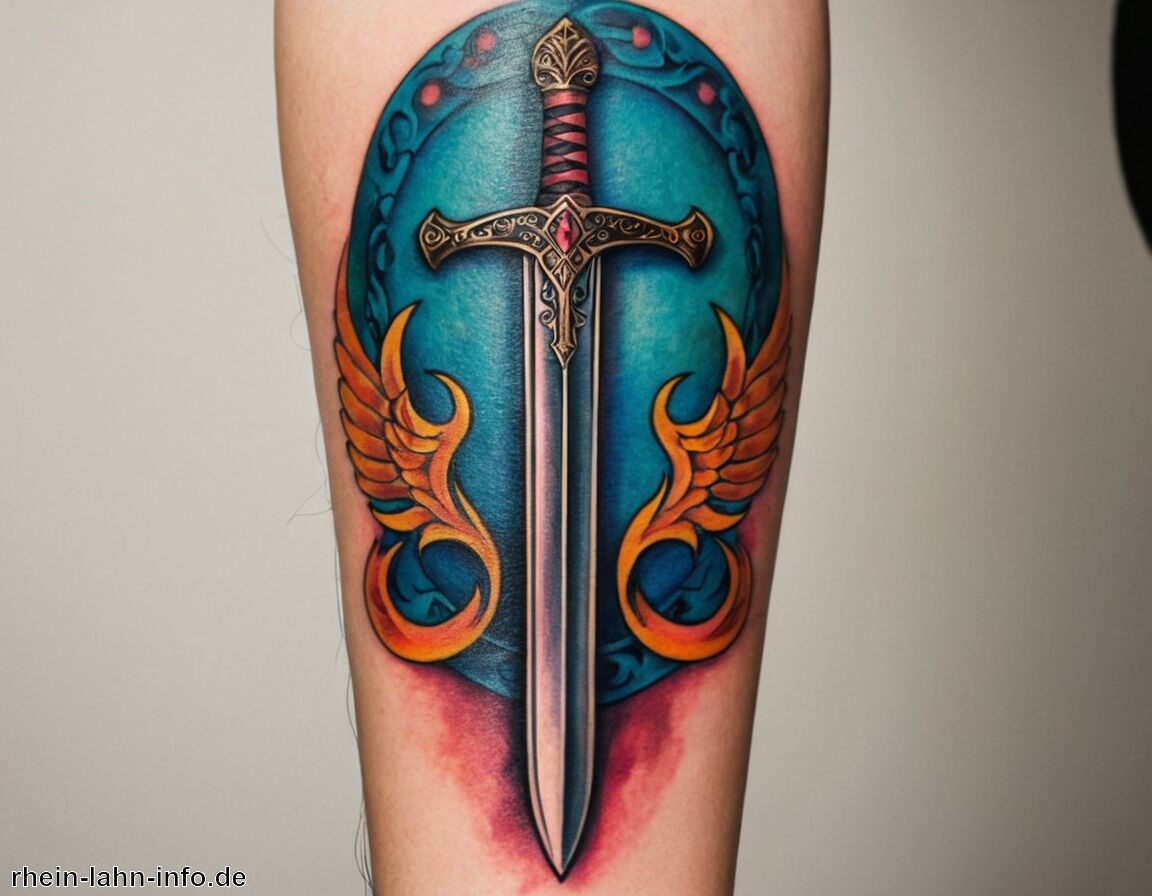 Schwert Tattoo Bedeutung » Stärke und Tapferkeit mit Schwert - Rhein ...