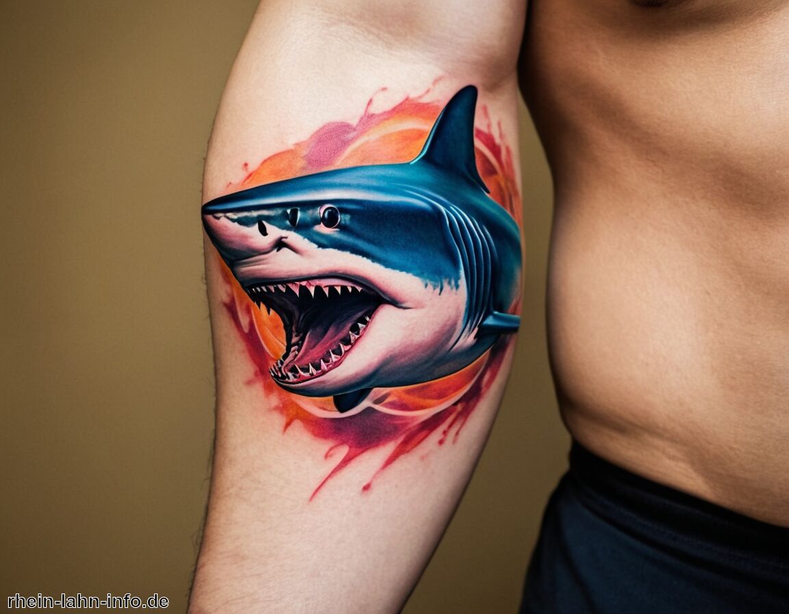 Hai Tattoos Bissige Raubfische Ganz Nah